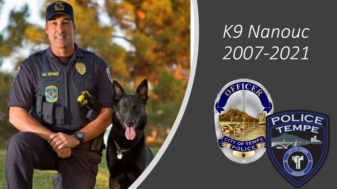 Tempe Police Department announces death of 13-year-old K9 | 12news.com