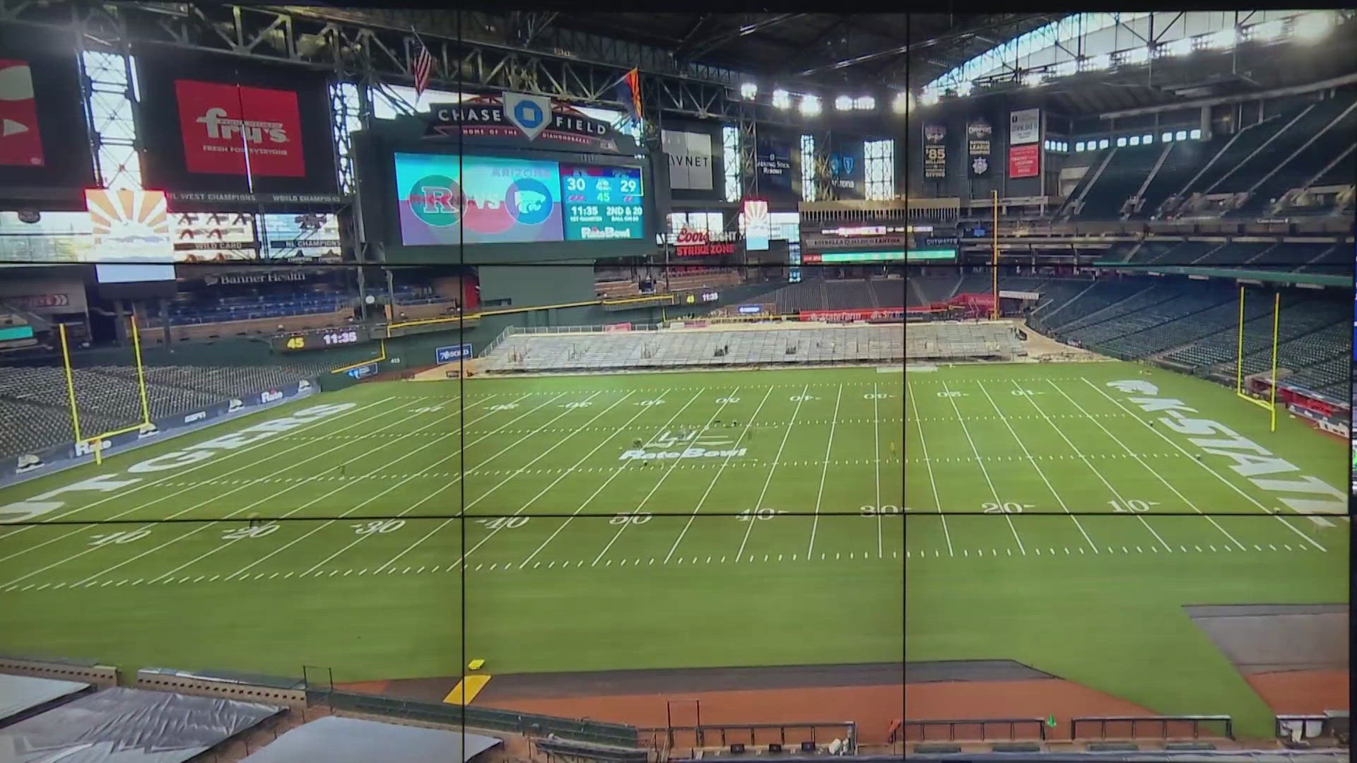 Chase Field transforms for 35th Annual Rate Bowl college football game ...
