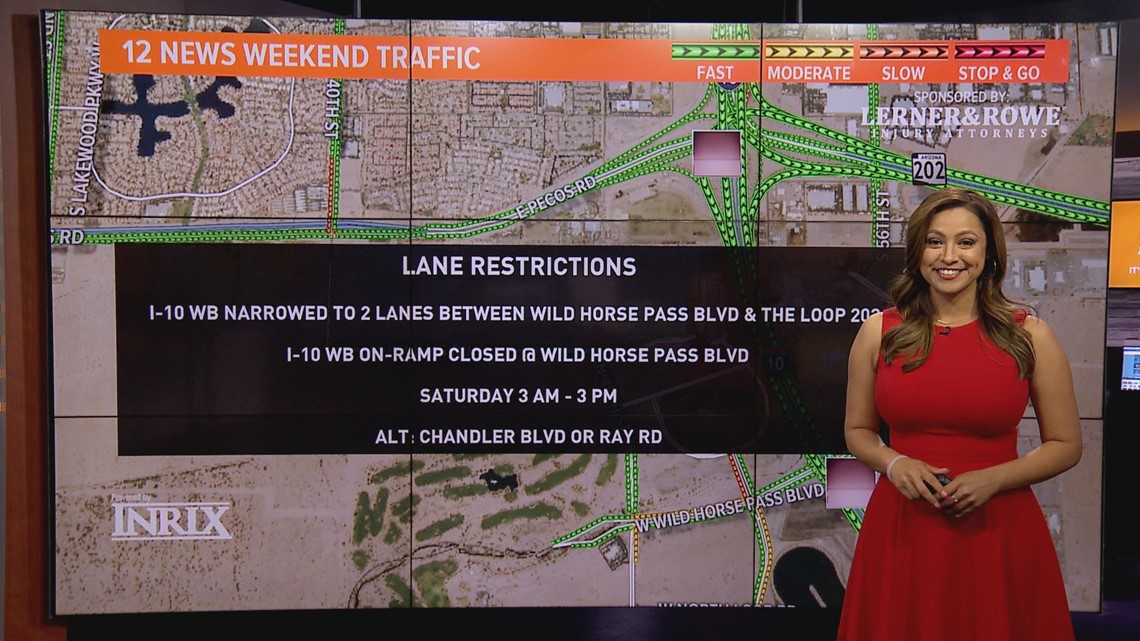 Weekend traffic outlook for Feb. 14 - Feb. 17 | 12news.com