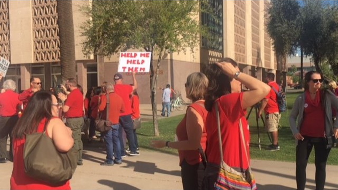 'Red for Ed' movement heads back to Arizona State Capitol to protest ...