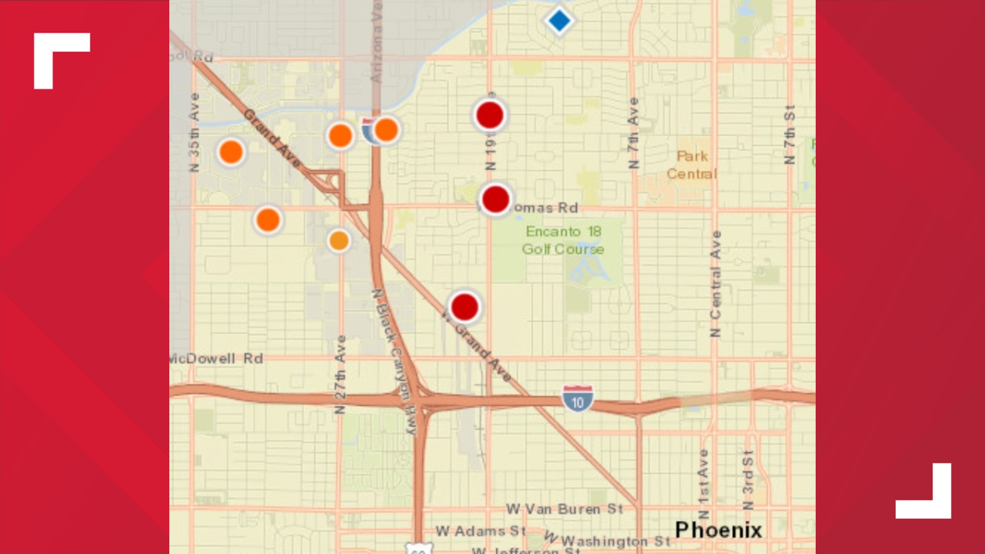Power restored to three Phoenix outages | 12news.com