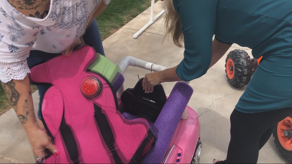 Power wheel derby cars that are adaptable for children with ...