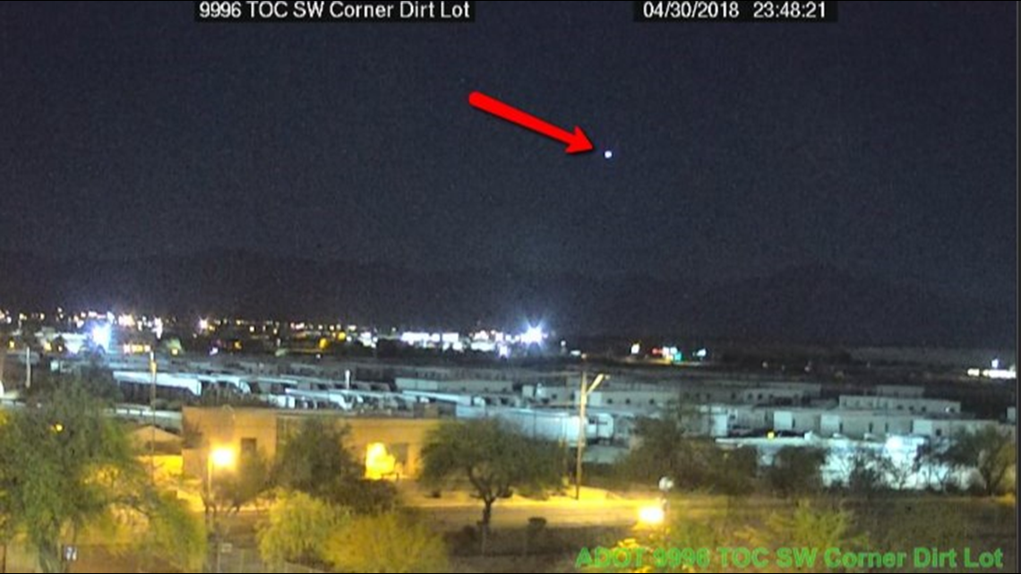 ADOT captures mysterious light on traffic cam over Phoenix | 12news.com