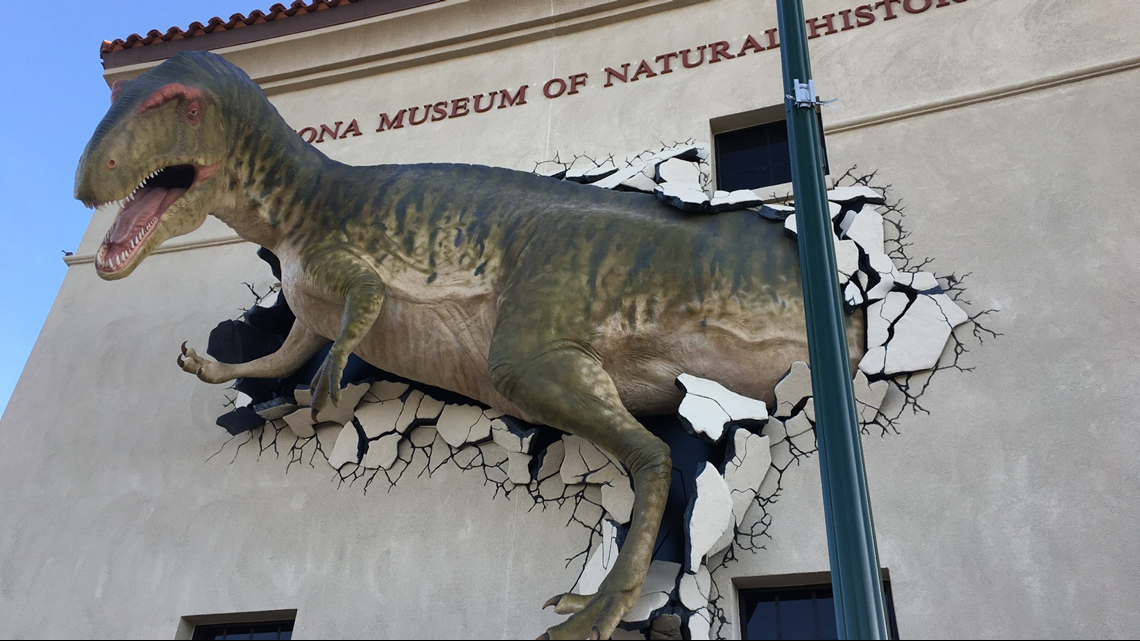 Something is breaking out of the Arizona Museum of Natural History ...