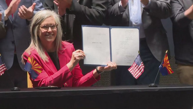 AZ Gov. Katie Hobbs signs 34 bills, vetoes 23 others on May 2 | 12news.com