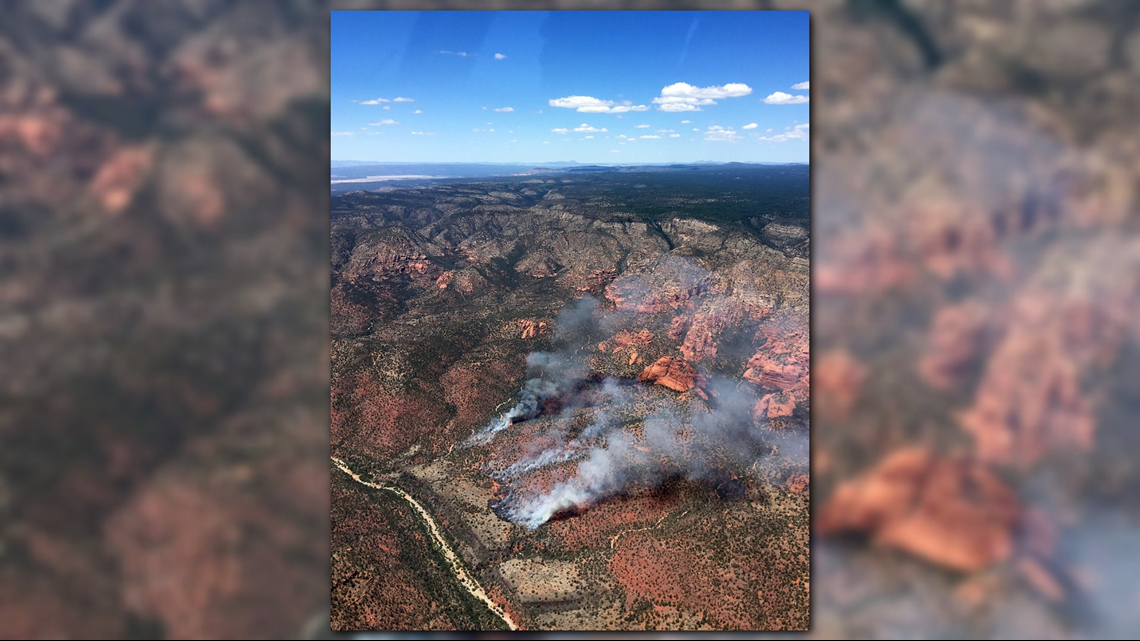 75-acre wildfire burning northwest of Sedona | 12news.com