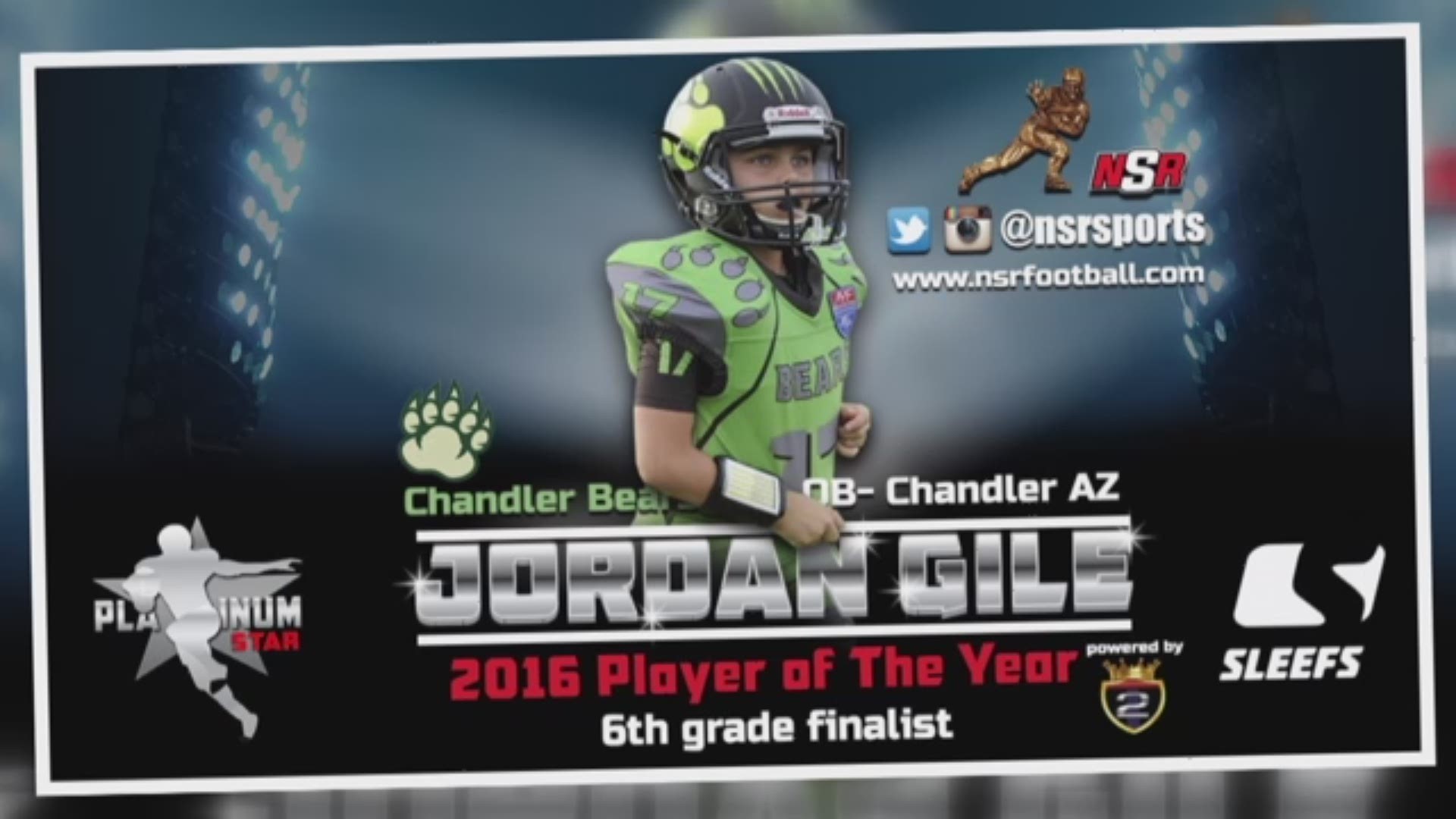 Chandler youth quarterback wins national award | 12news.com
