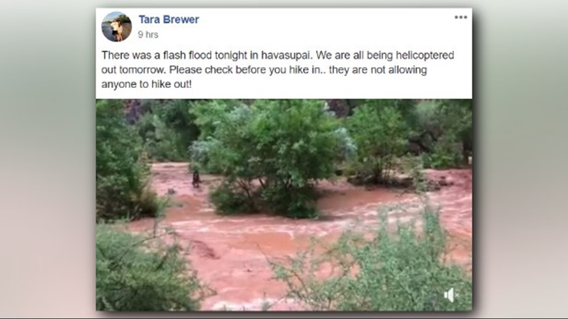 Flooding forces evacuations in Grand Canyon, Supai | 12news.com