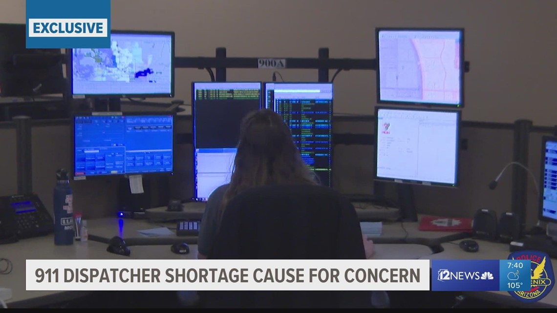 Phoenix still hampered by 911 dispatch staff shortages | 12news.com