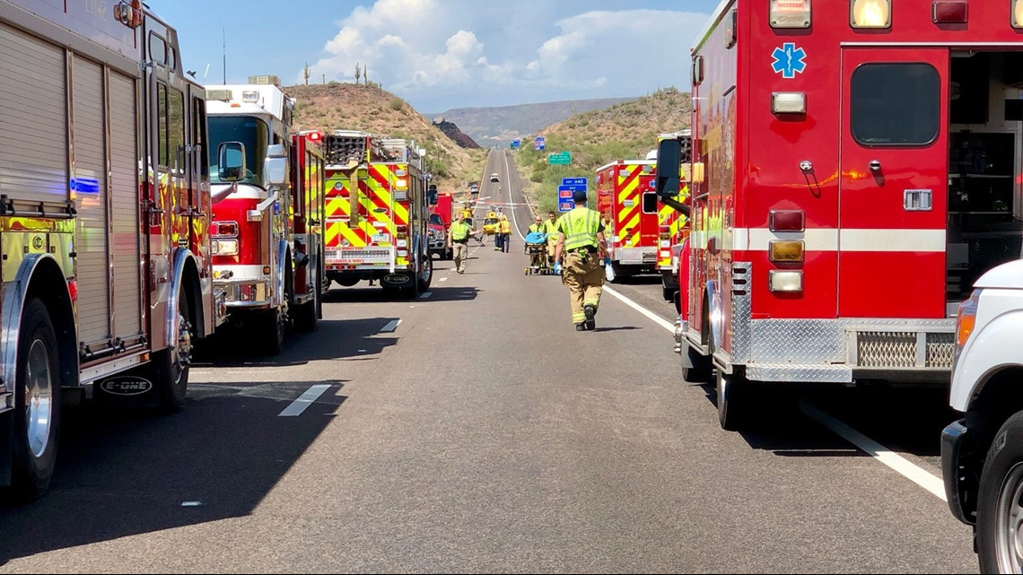 13 injured in 7-vehicle crash on I-17 at Rock Springs | 12news.com