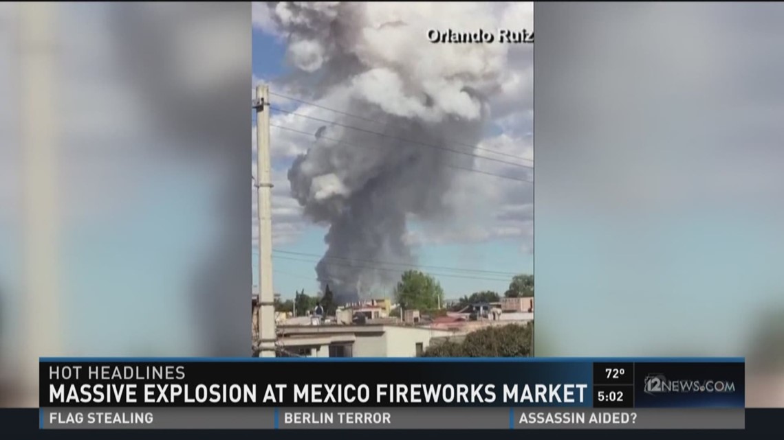 Massive explosion at Mexico fireworks market | 12news.com