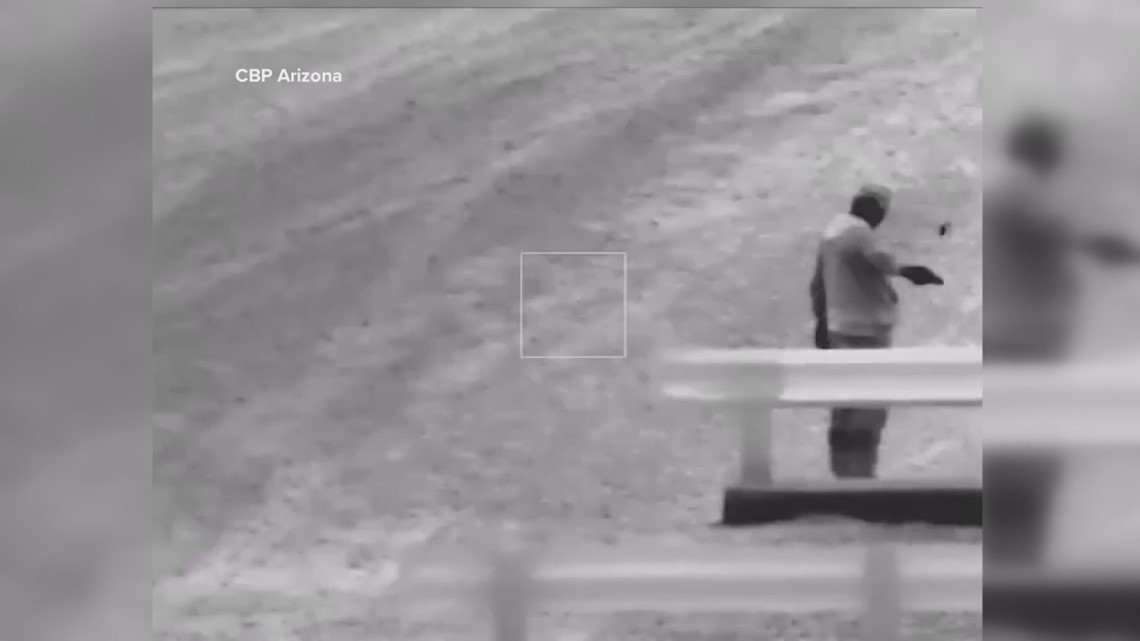 Video: Man shoots at border wall several times after illegally crossing ...