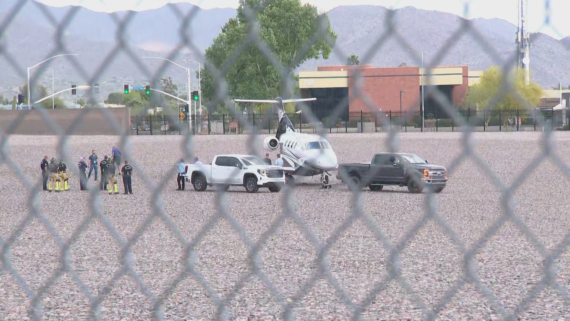 Scottsdale runway closed after aircraft goes into retention basin ...