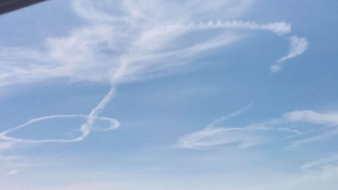 Photo captures phallic contrail above Luke Air Force Base | 12news.com