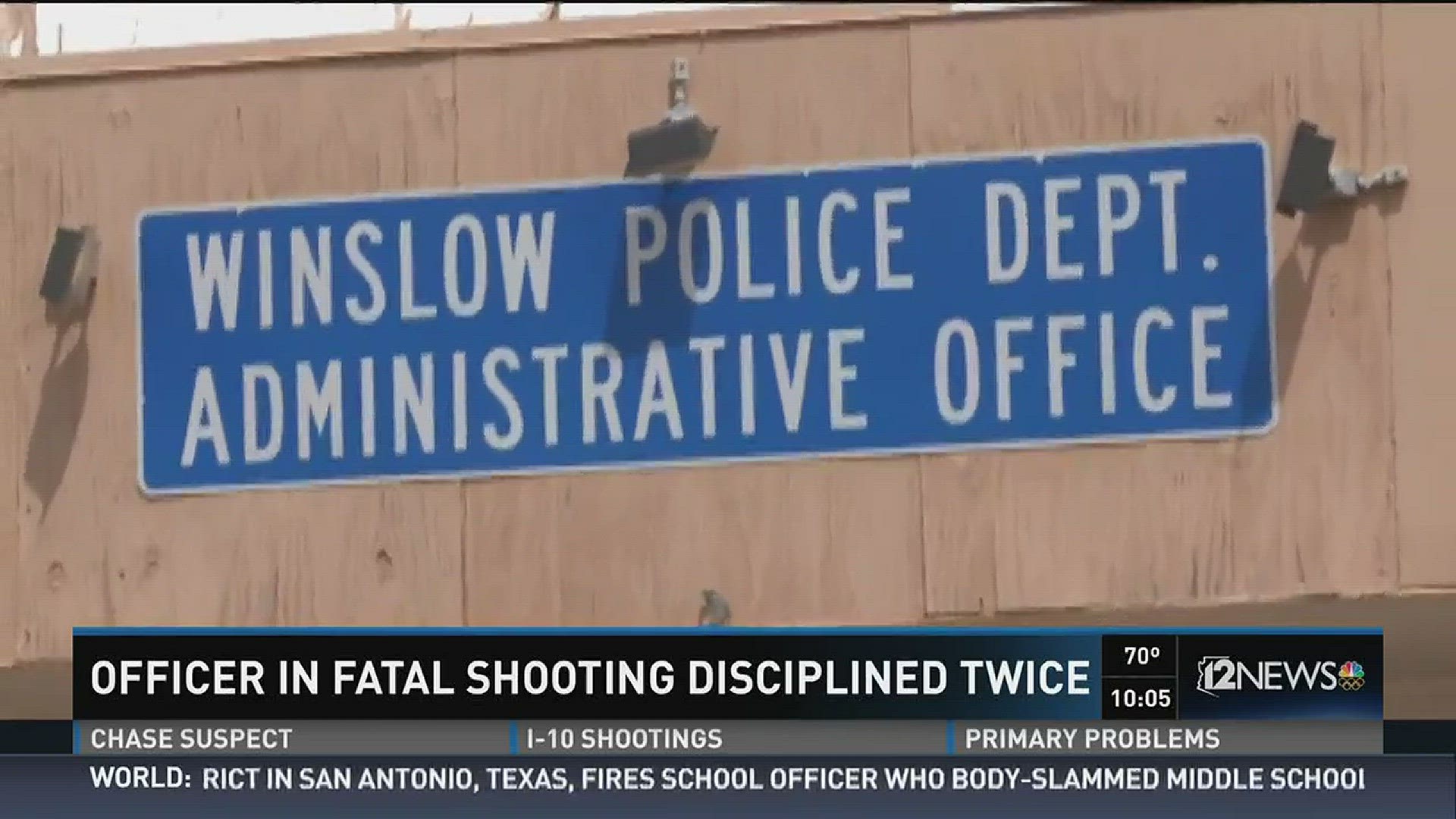 Winslow officer disciplined twice before deadly shooting | 12news.com