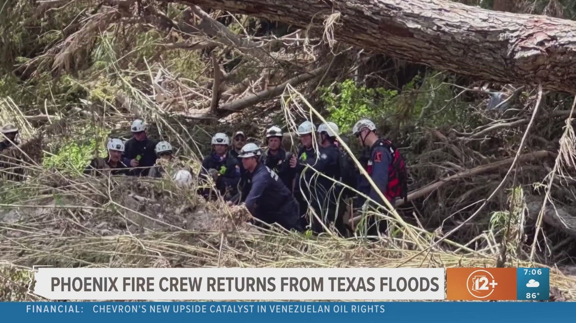 Arizona Task Force One firefighters return from helping rescue efforts ...