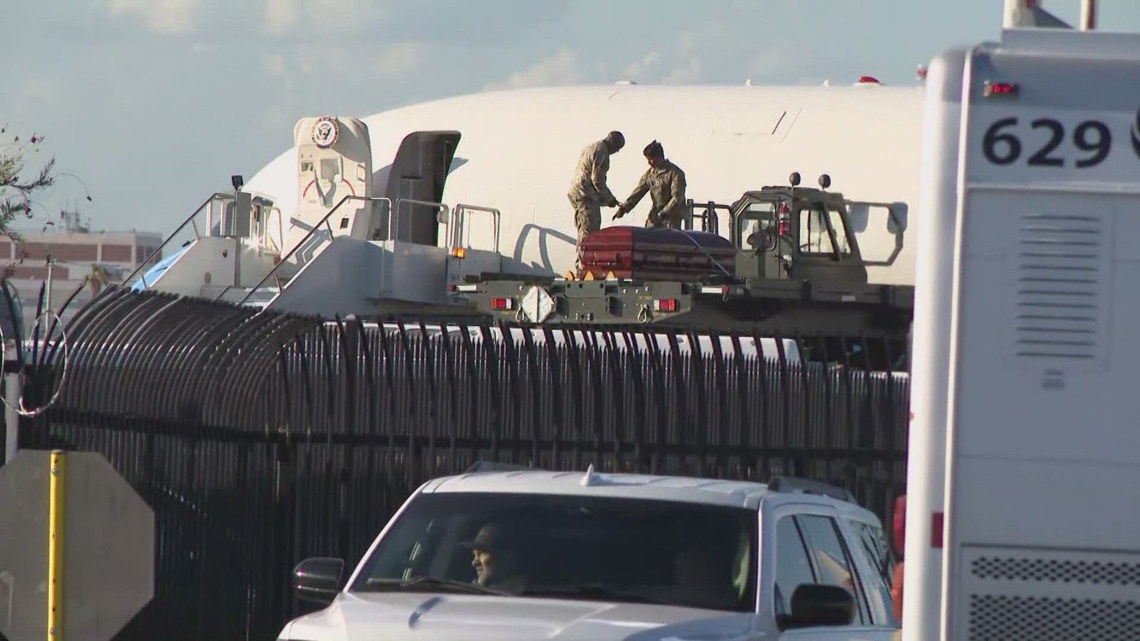 Charlie Kirk's casket flown to Phoenix, new photos of person of ...