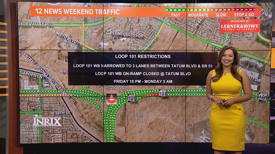 Weekend traffic report for May 7 - May 10 | 12news.com