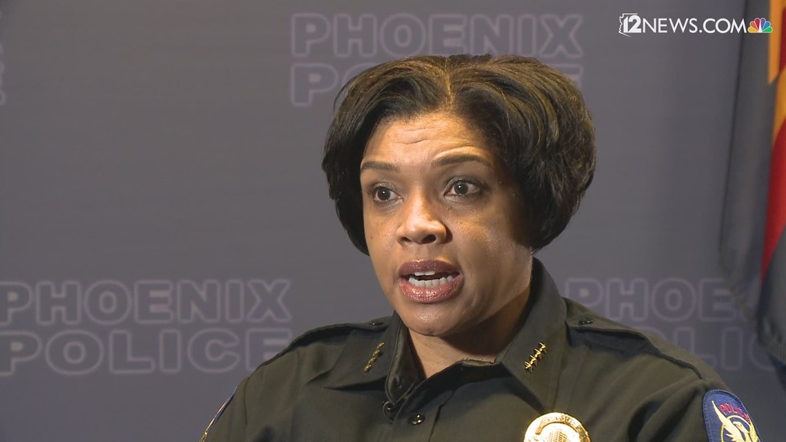 Phoenix police chief addressing the rise in police shootings | 12news.com