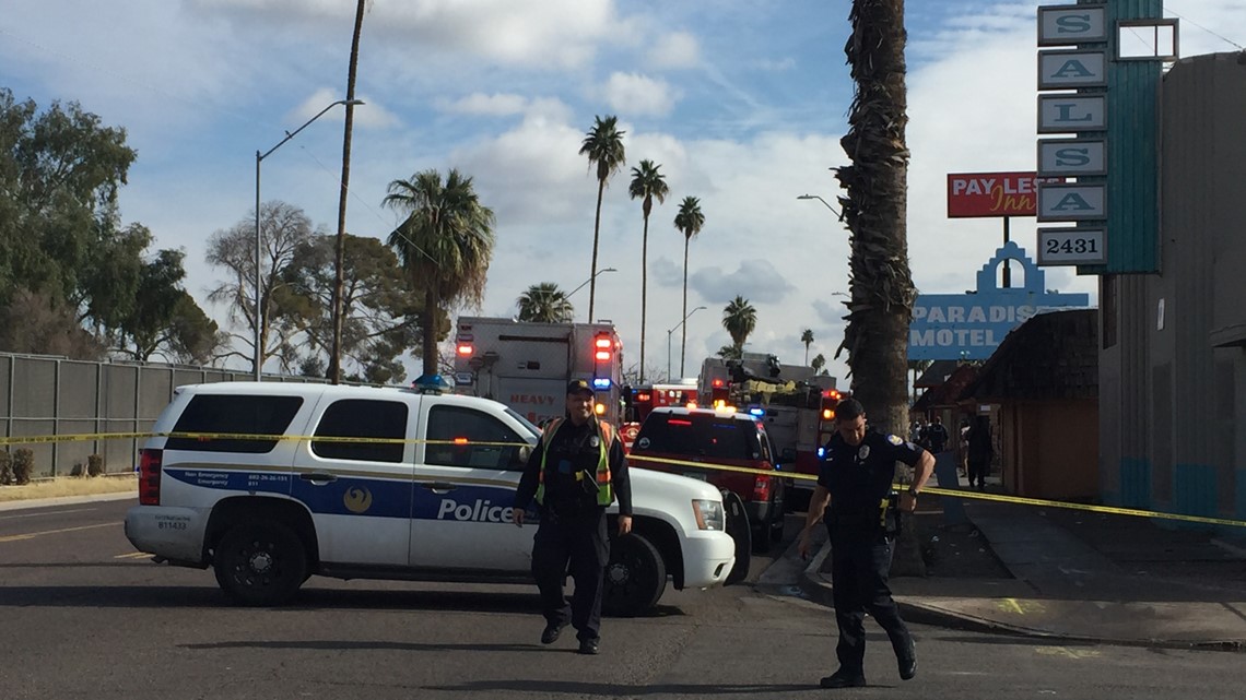 Police: 1 killed, 5 hospitalized in shooting outside Phoenix motel ...