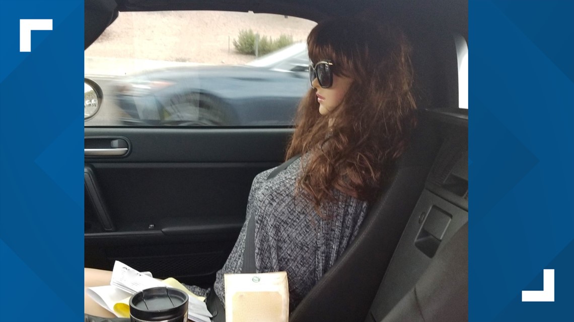 DPS: Driver tries to avoid HOV lane ticket with mannequin | 12news.com