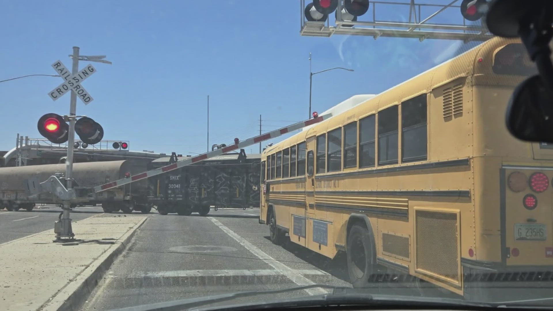 Peoria driver on leave after school bus full of kids stops too close to ...