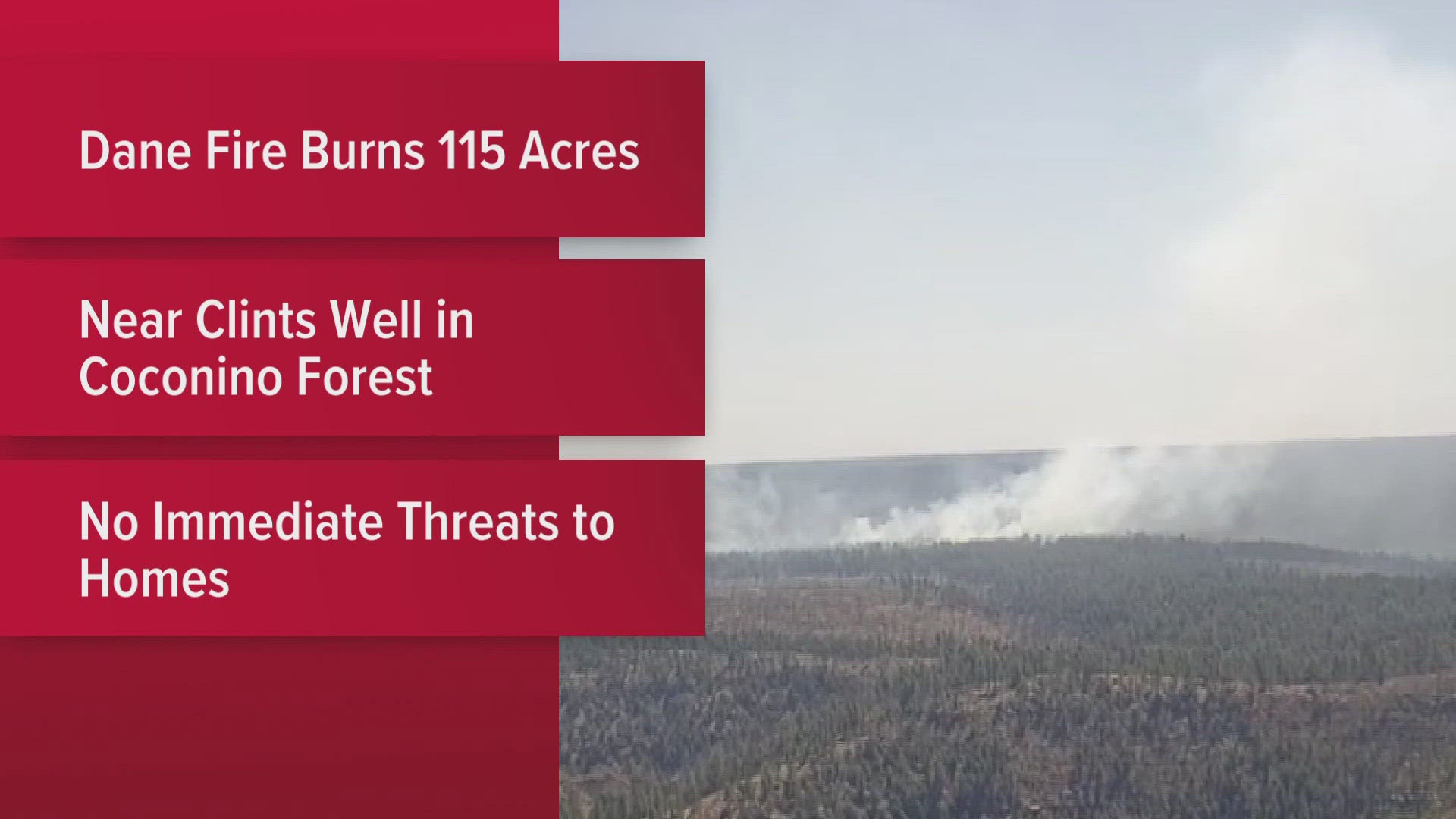 Dane Fire in northern Arizona burns 215 acres, 70% contained | 12news.com