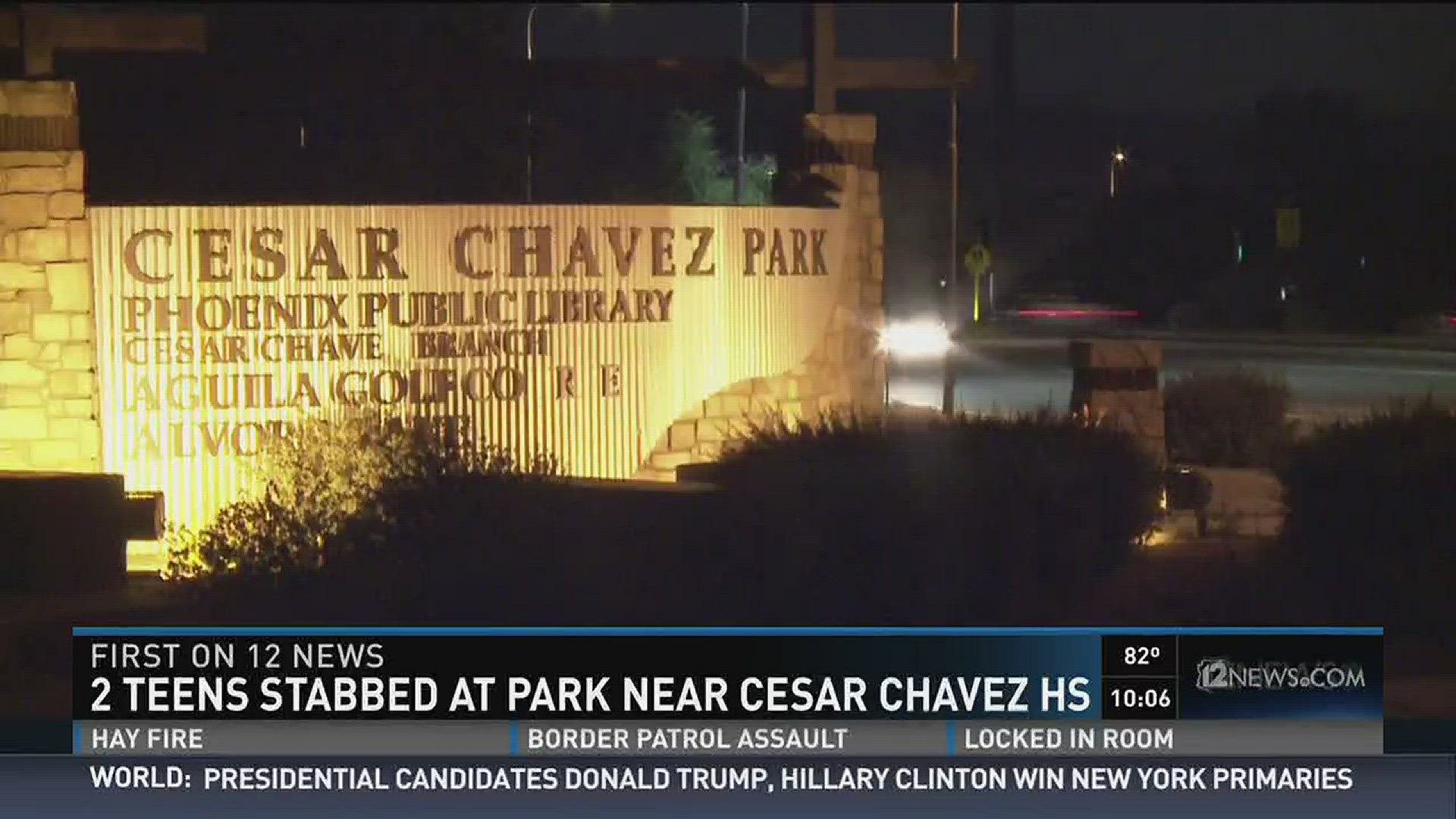 2 stabbed at park near Cesar Chavez HS | 12news.com
