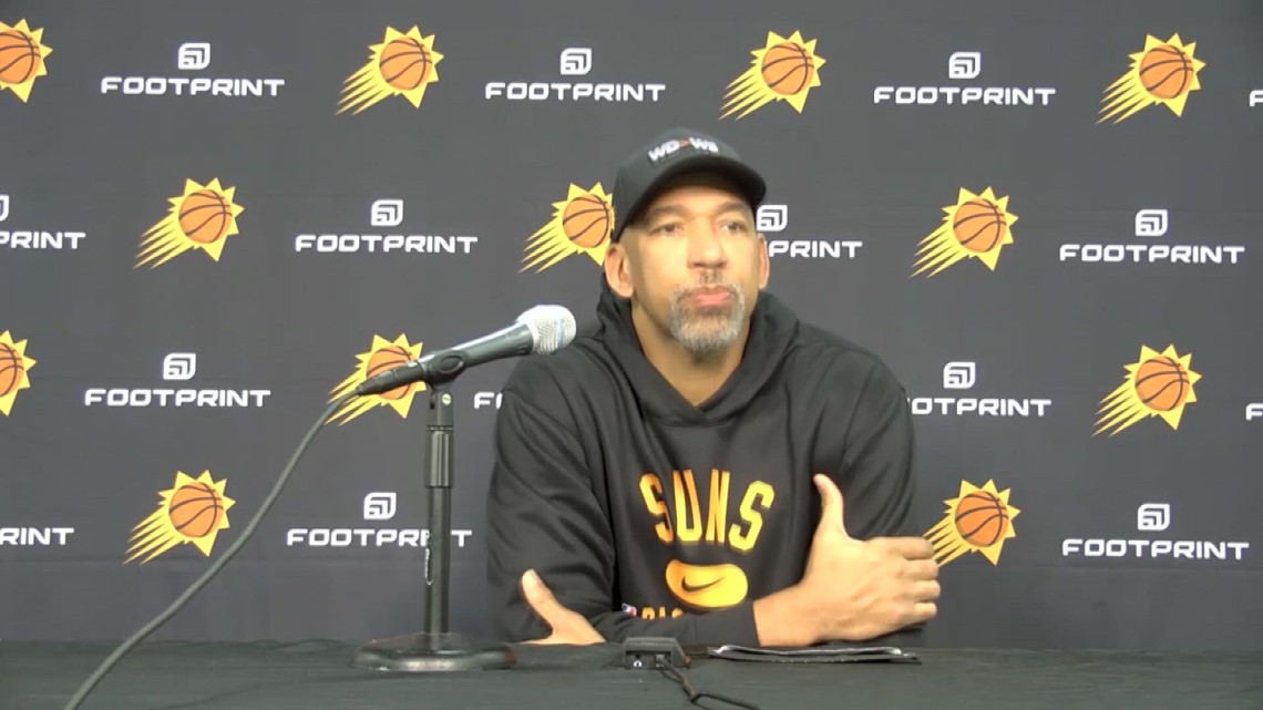Phoenix Suns head coach Monty Williams speaks about sale of 'WD>WS' hat ...