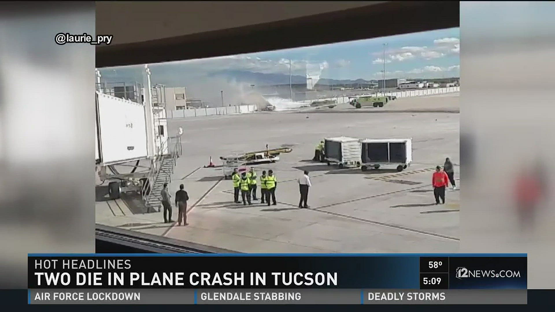 2 dead in small-airplane crash at Tucson International Airport | 12news.com