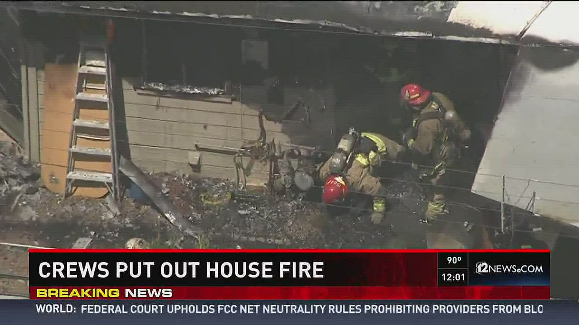 Phoenix Fire respond to house fire near Central and Dunlap | 12news.com