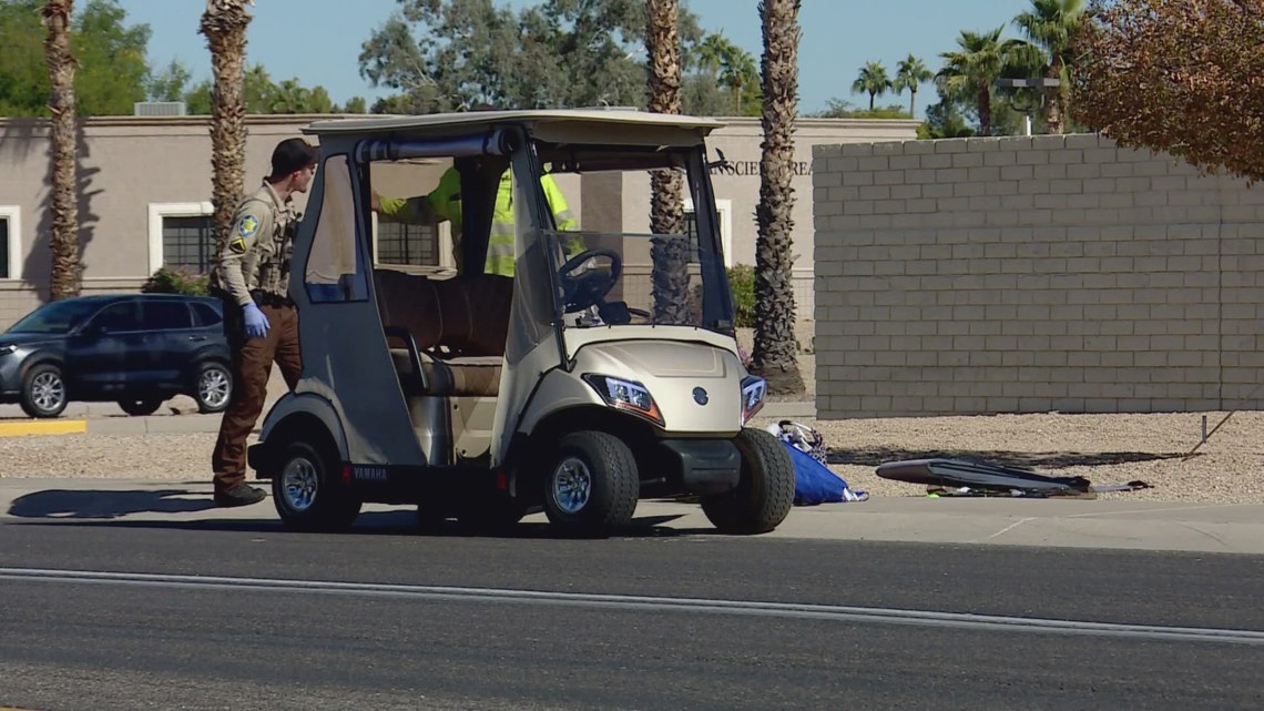Golf cart crash hospitalizes 2 in the West Valley | 12news.com