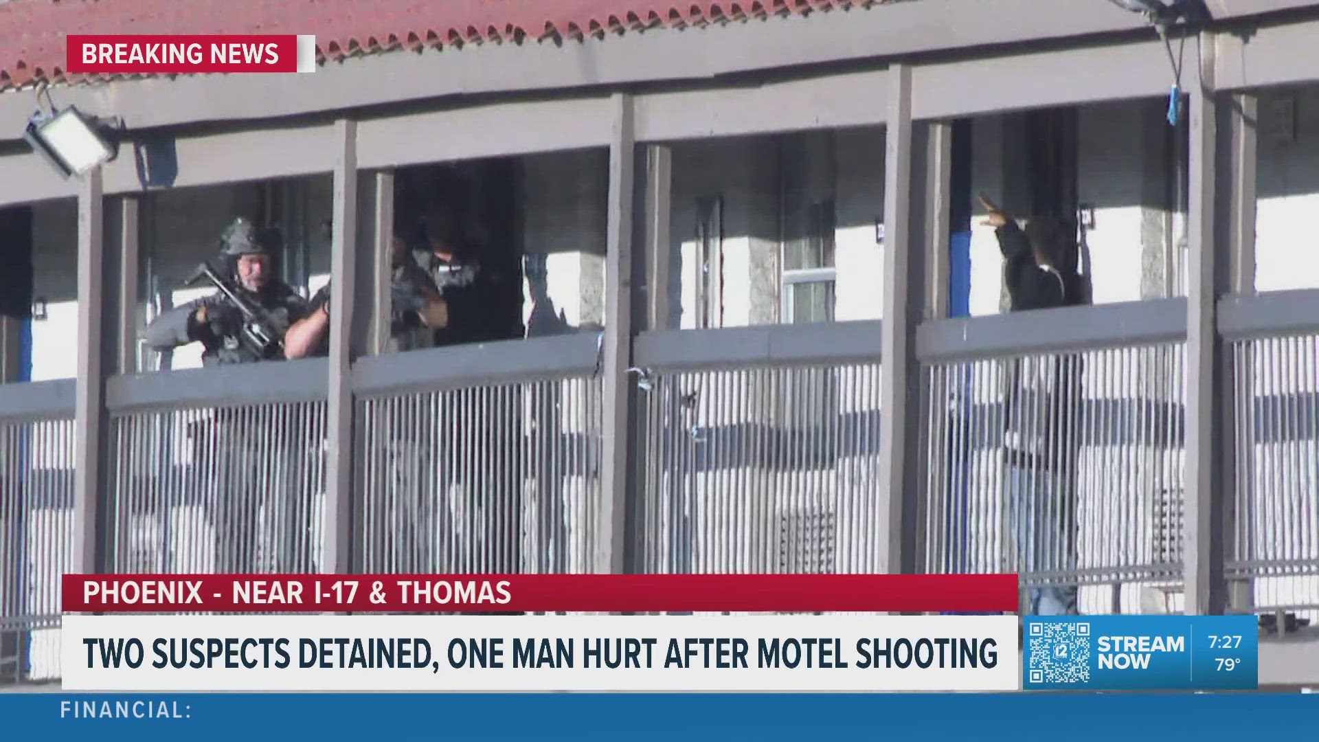 Police detain 2 people after a shooting at a Phoenix motel | 12news.com