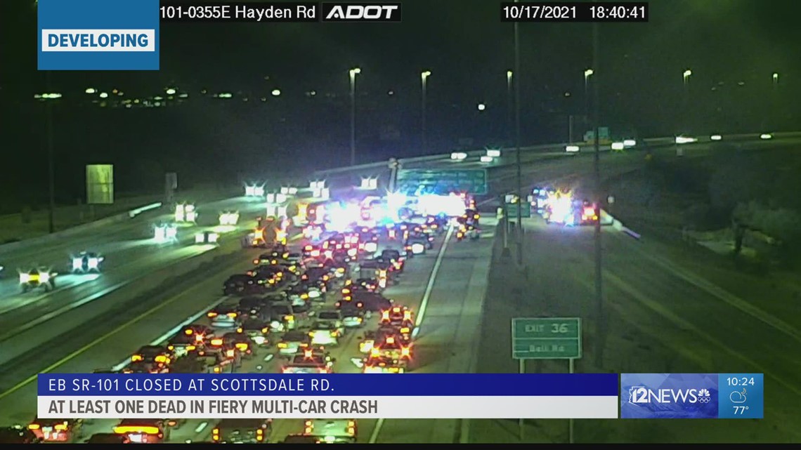 Loop 101 eastbound in Scottsdale closed due to fatal crash | 12news.com