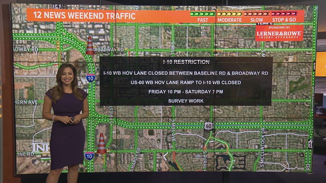 Weekend traffic report for April 30 - May 3 | 12news.com