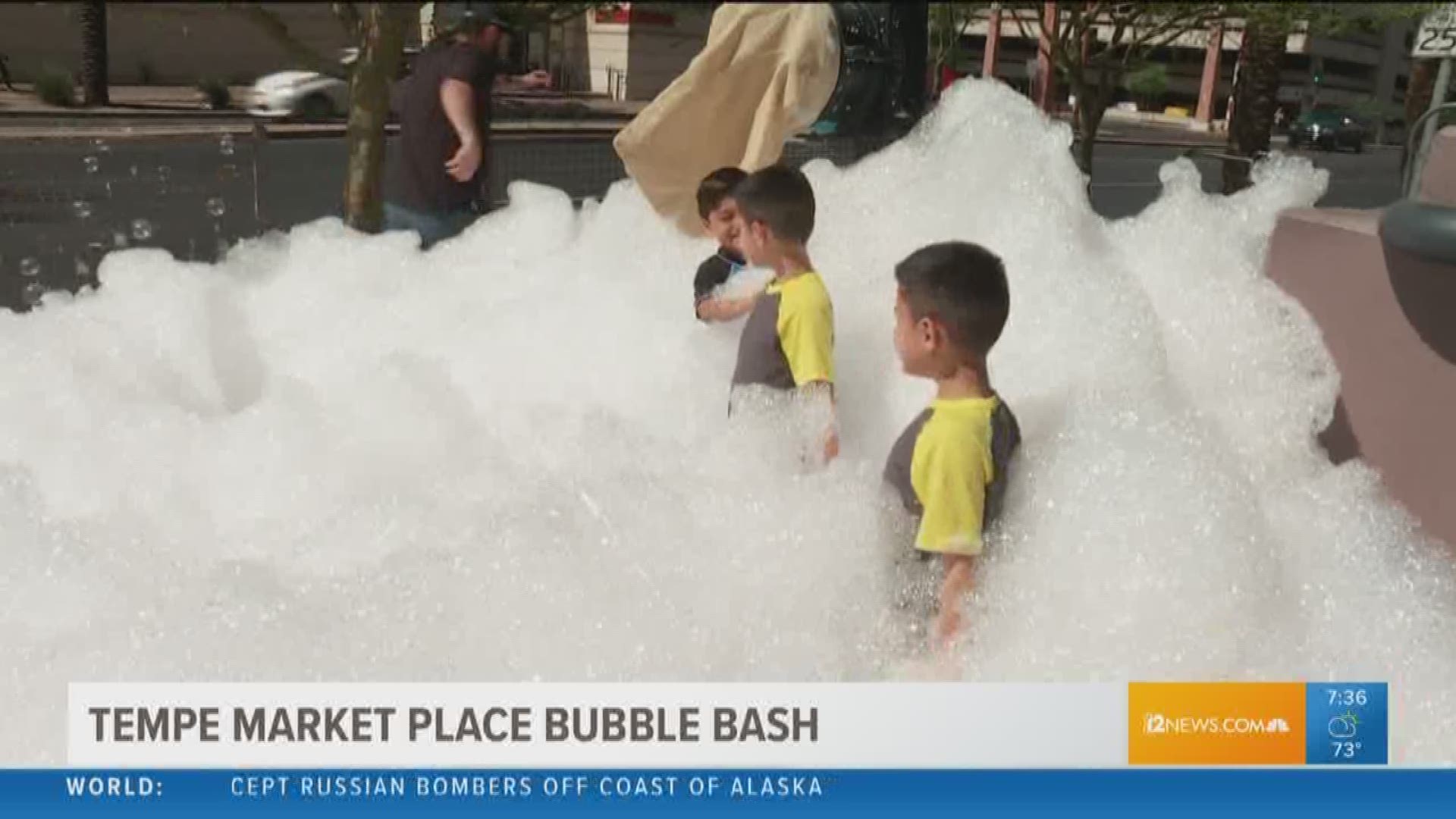 Bubble Bash fun held at Tempe Marketplace | 12news.com