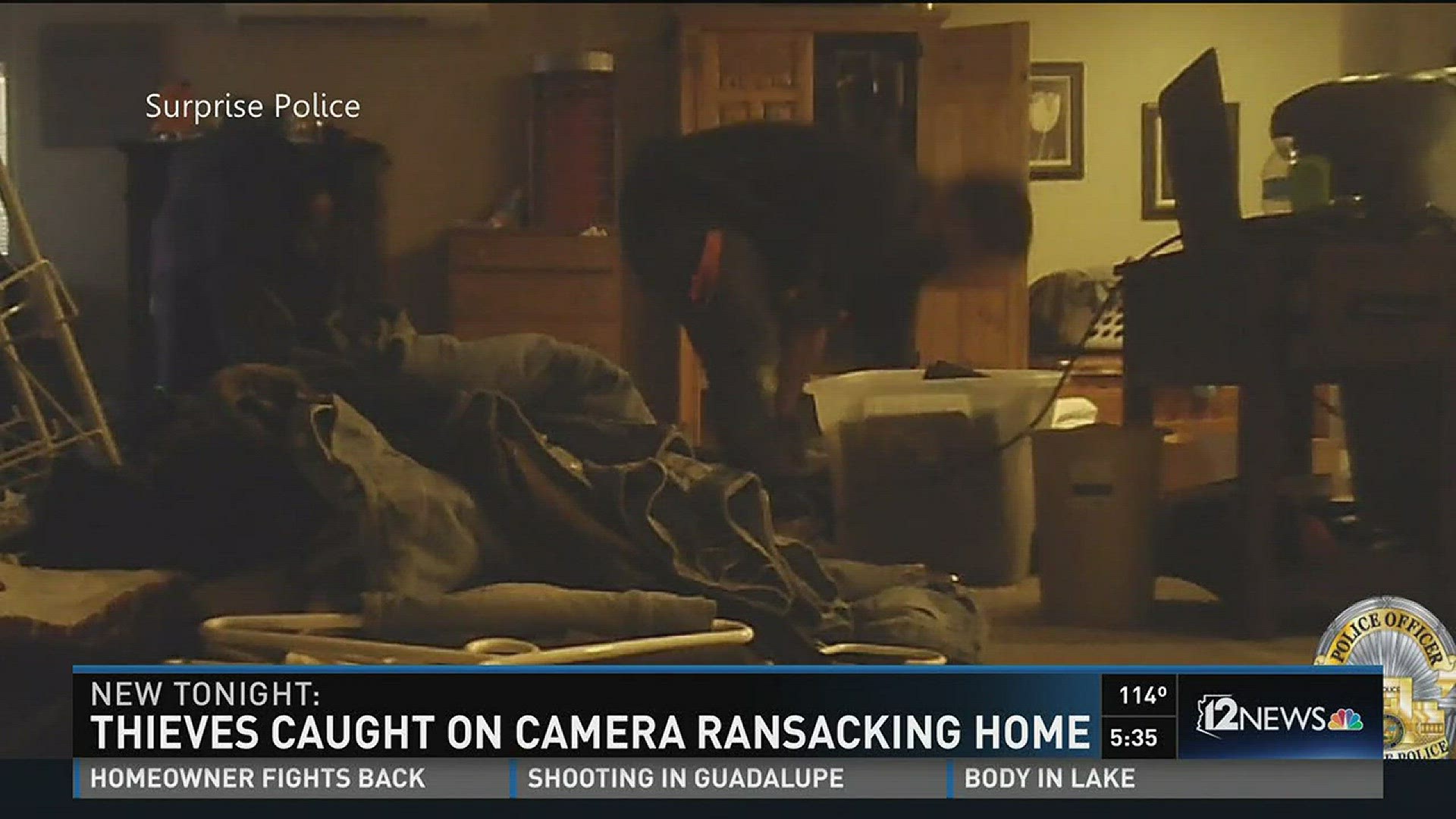 Caught on camera: Surprise home ransacked, guns stolen | 12news.com