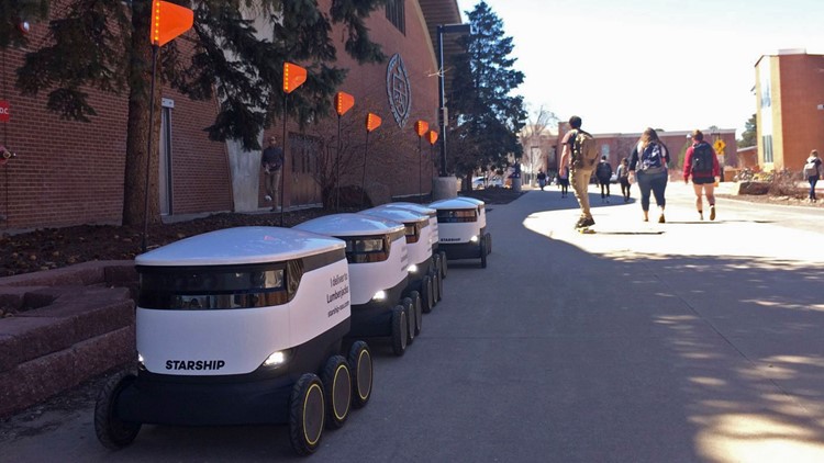Northern Arizona University sees fleet of food delivery robots | 12news.com