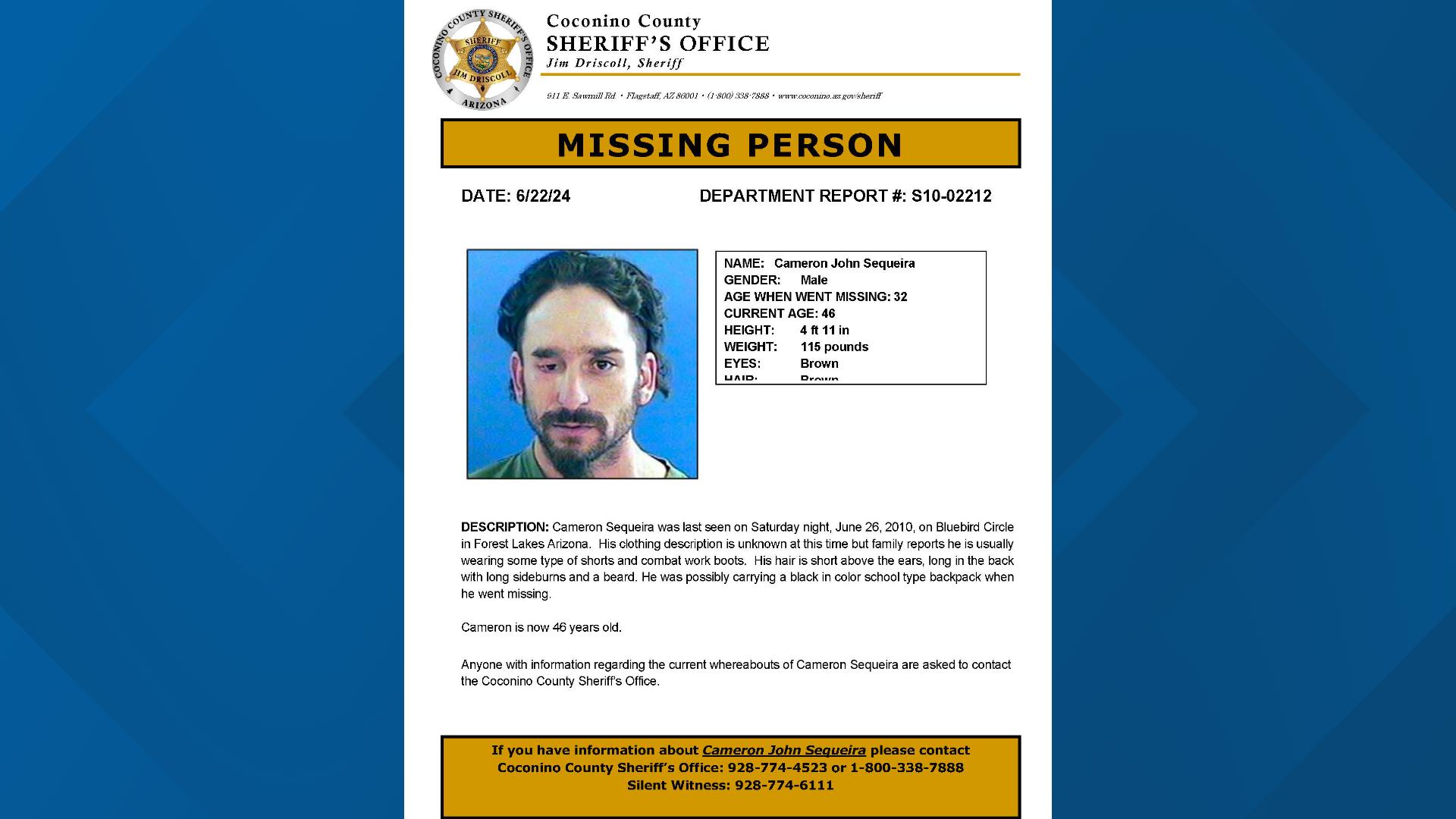 Coconino Co. Sheriff's Office asking for help finding missing man ...