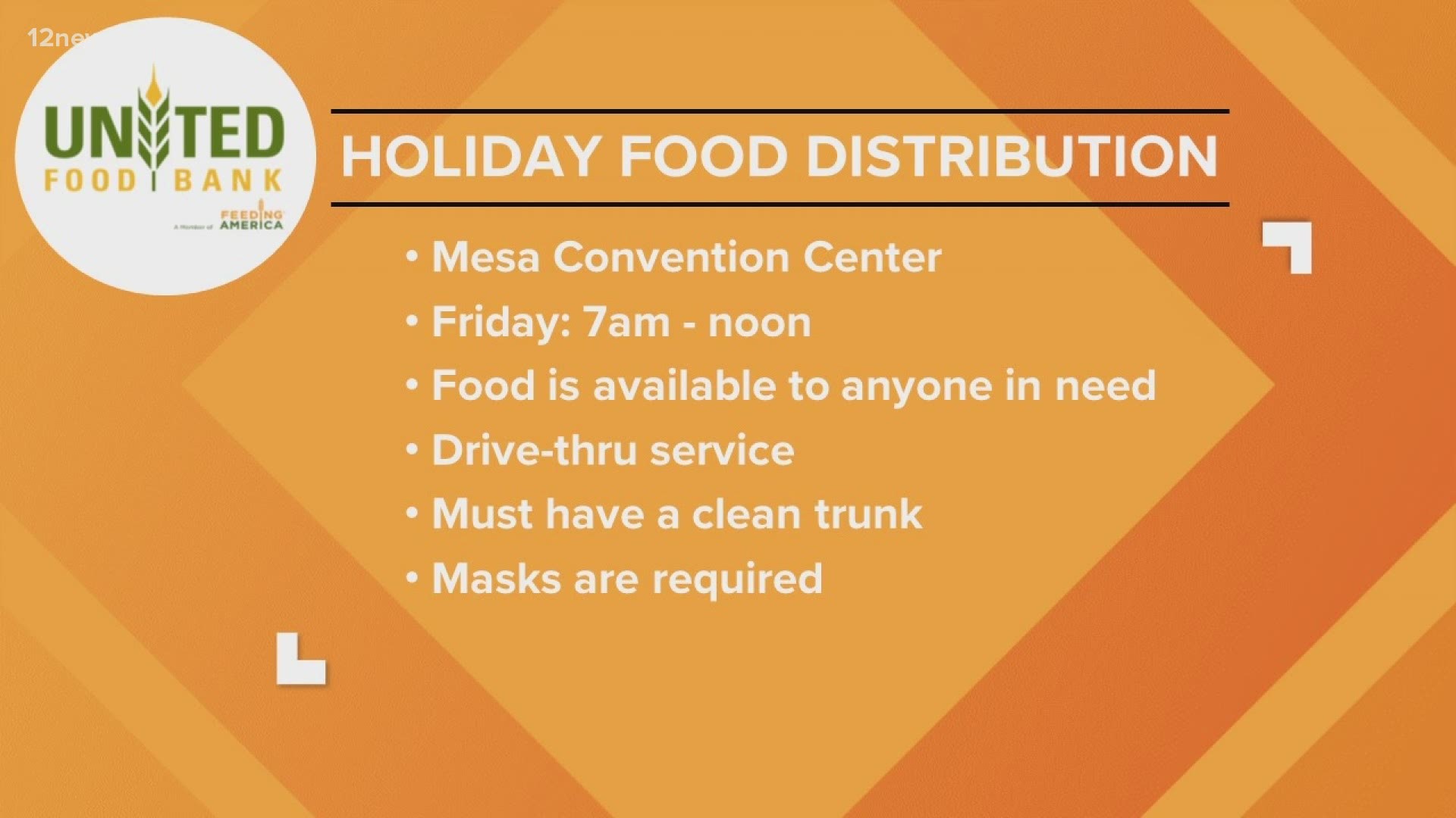 United Food Bank to hold holiday food drive at Mesa Convention Center ...