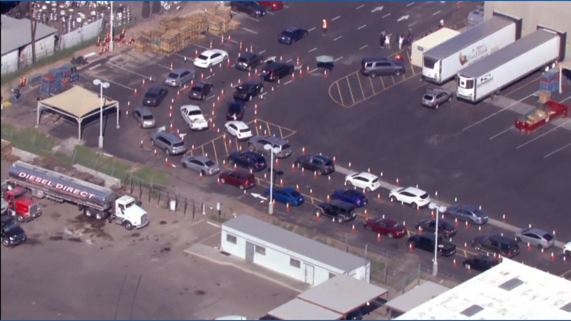 Long lines at St. Mary's Food Bank as federal SNAP benefits are about ...