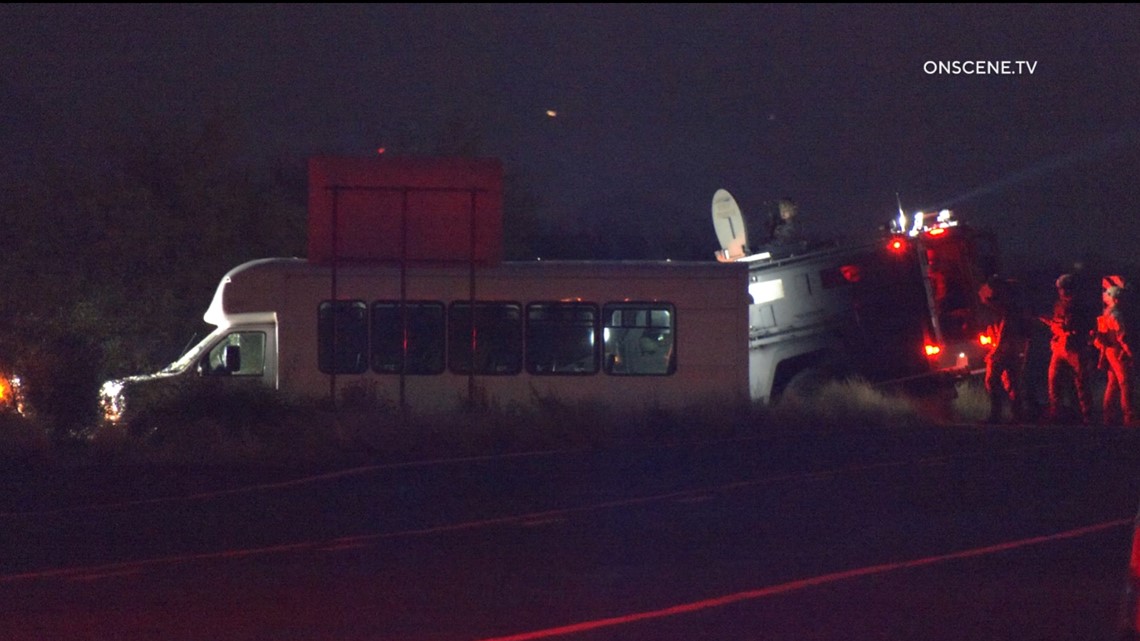 SWAT team helps detain driver of stolen Vegas shuttle bus | 12news.com