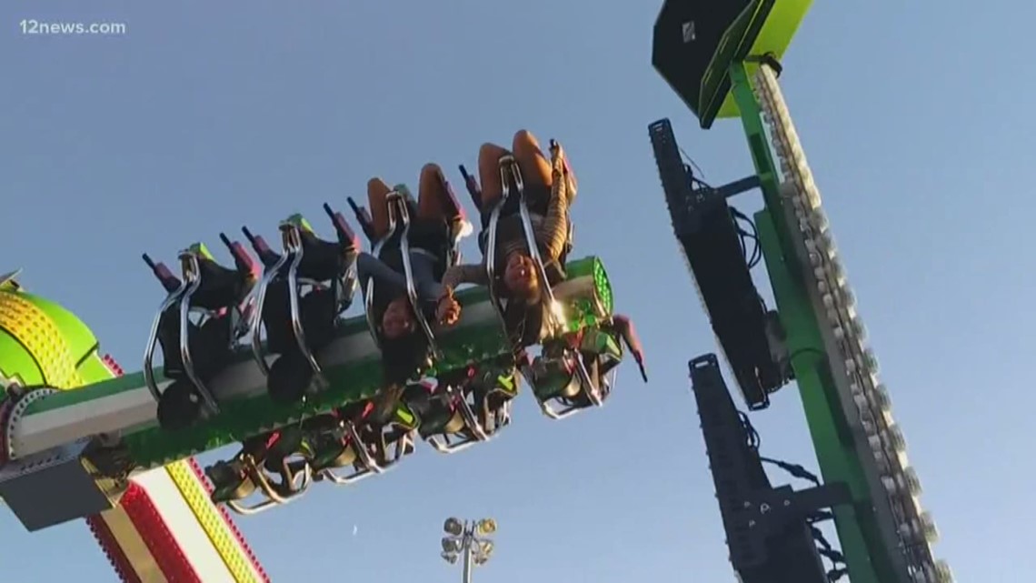 Riders at AZ State Fair stuck upside down 6 minutes on the Tango ride ...