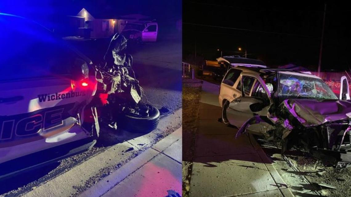 DUI suspect crashes into Wickenburg police vehicle | 12news.com