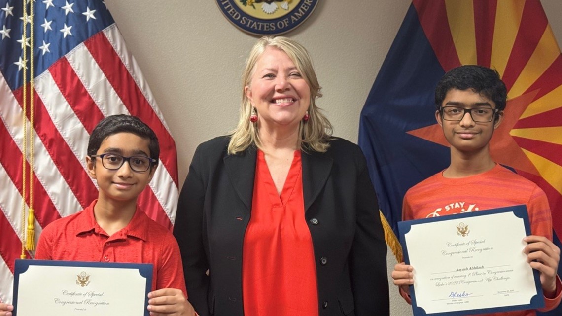 Peoria students win first place in Congressional App Challenge | 12news.com