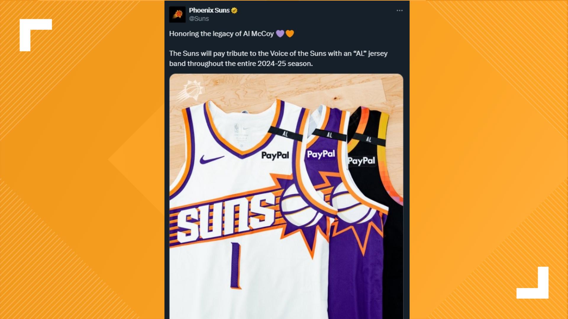 Phoenix Suns to honor Al McCoy with jersey band during season | 12news.com