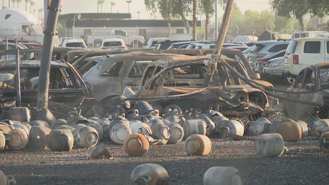 Timeline of massive propane fire in central Phoenix | 12news.com