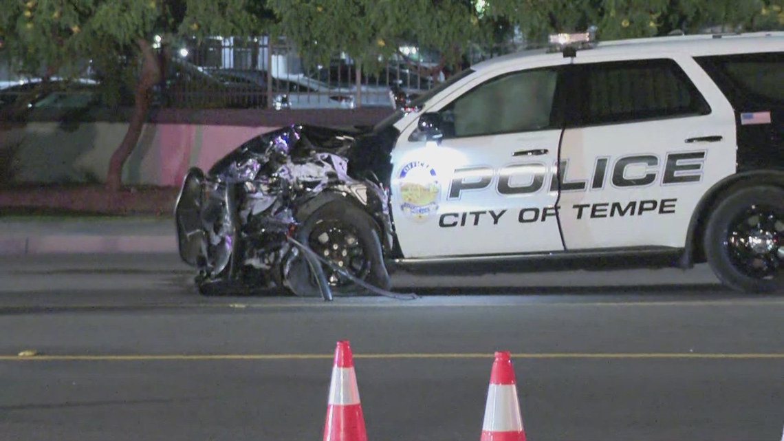 1 injured after Tempe police vehicle involved in crash | 12news.com