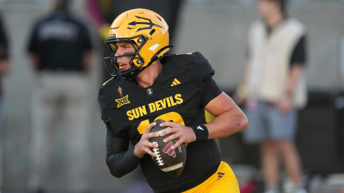ASU QB Sam Leavitt out for the season, report says | 12news.com