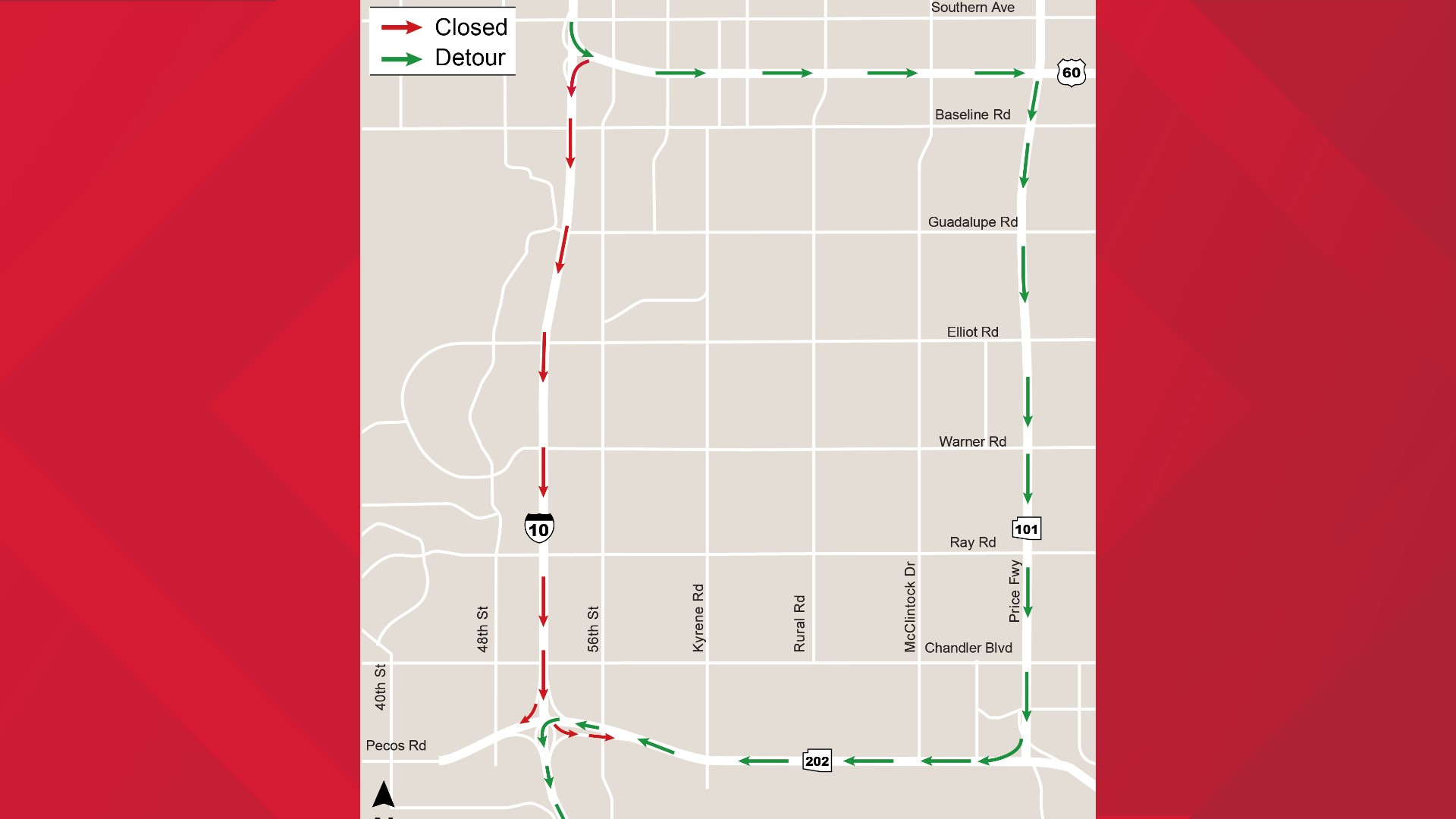 Drivers be aware: South Mountain Freeway work to close EB I-10 between ...